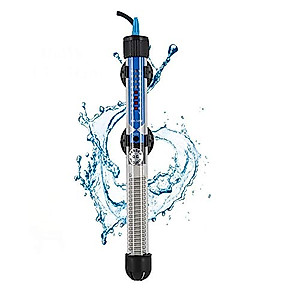 GMsound Aquarium Heater Submersible Fish Tank Water Heater Thermostat (100W for 15-45Gal)