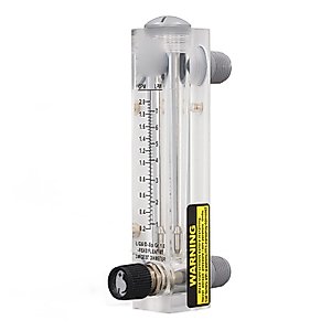 0.2‑2GPM Panel Type Water Meter Adjustable Liquid Flowmeter 1/2in Male Thread 1/4in Female Thread
