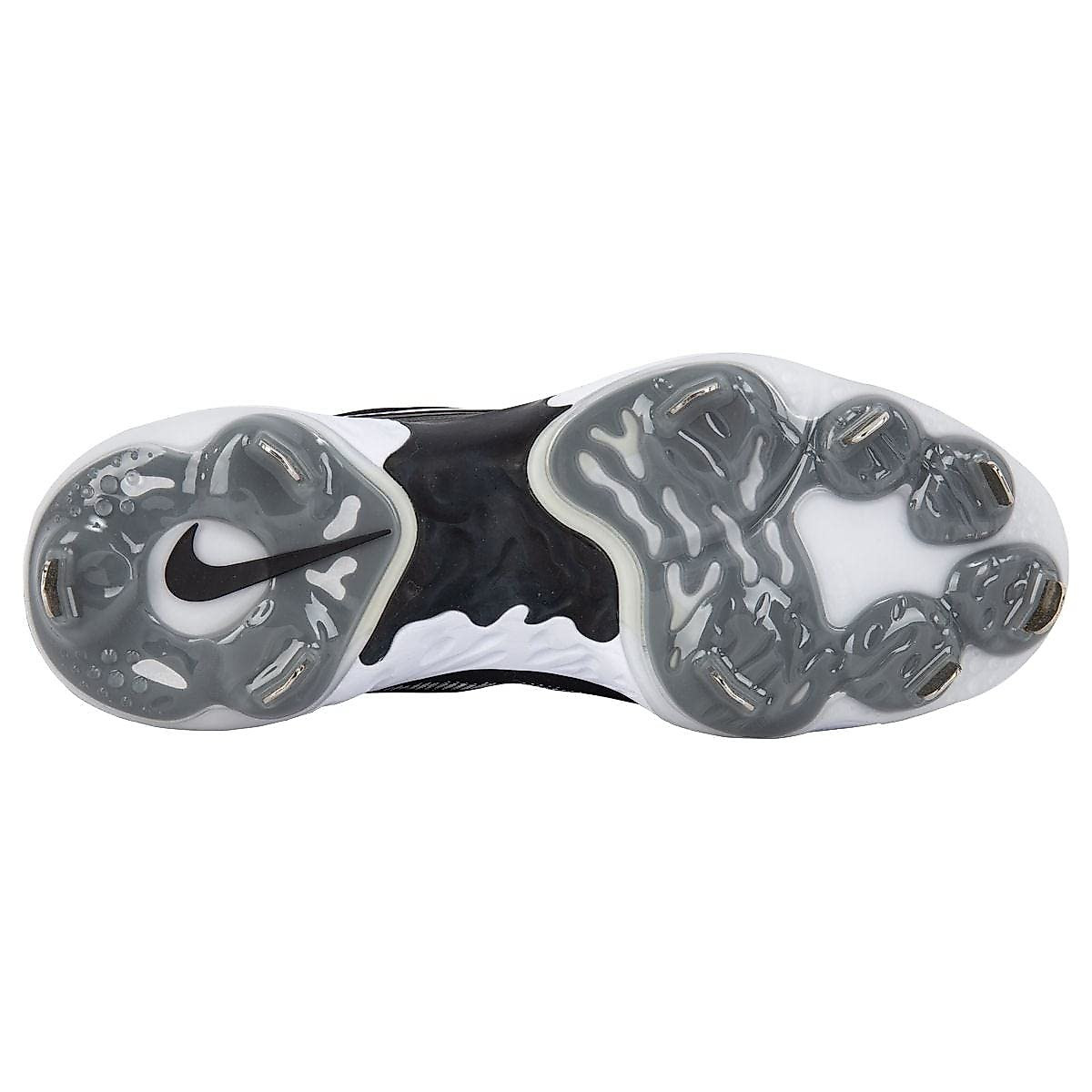 Nike Alpha Huarache Elite 3 Adult Low Metal Baseball Cleats, Black/White, 8