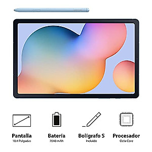 SAMSUNG Galaxy Tab S6 Lite 10.4" 64GB Android Tablet, S Pen Included, Slim Metal Design, AKG Dual Speakers, Long Lasting Battery, US Version, 2020, Angora Blue