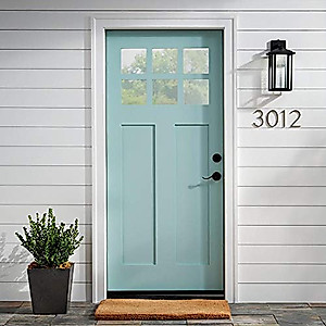 Home Decorators Collection Black Medium Outdoor Seeded Glass Dusk to Dawn LED Wall Lantern