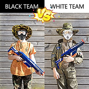 YScare Tactical Mask Compatible with Nerf Rival, Apollo, Zeus, Khaos, Atlas, & Artemis Blasters Rival Airsoft Mask,Black Detachable Masks with Goggles for Shooting Game Cycling Cosplay Party…