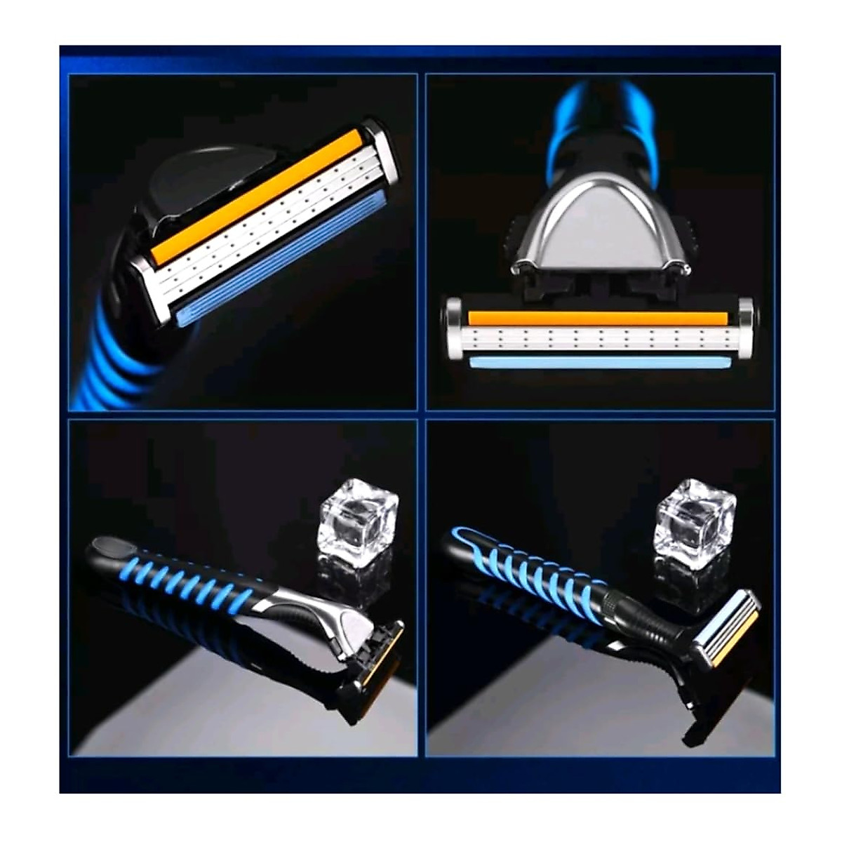 Siam Shave's Lightweight Handle Sensor Compatible All Sensor Blade with One Sensor Razor cartridge Included