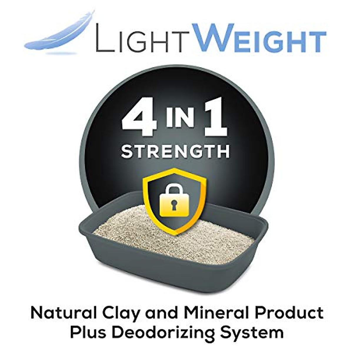 Purina Tidy Cats Multi Cat, Low Dust, Clumping Cat Litter, LightWeight 4-in-1 Strength - 17 Lb. Box