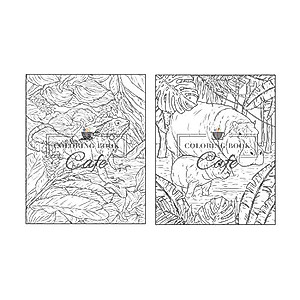 100 Wildlife Scenes: An Adult Coloring Book Featuring 100 Most Beautiful Wildlife Scenes with Animals, Birds and Flowers from Oceans, Jungles, Forests and Savannas