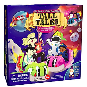 SCS Direct, Tall Tales Story Telling Board Game Expansion Pack: People Edition - 14 New Educational Game Pieces & 4 Story Cards - Promotes Creativity & Language Skills, School Activities, Gift