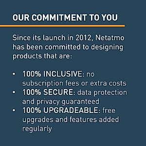 Netatmo Smart Video Doorbell | 2 Way Audio | High-Definition Camera with 1080P | Person Detection | Night Vision | Easy Installation | Built in Speaker | Security Without Monthly Fees | Model NDBUS