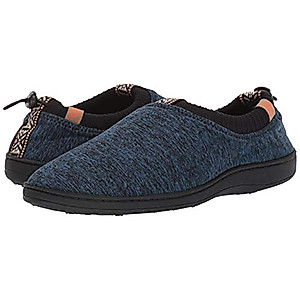 Acorn Women's Explorer Water Repellent Moc Slipper with Adjustable Toggle, Navy Blue Heather, Large