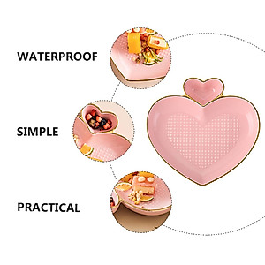 Sashimi Plates Heart Shaped Ceramic Dinner Plate Tableware Plate Dessert Salad Plate Breakfast Serving Tray Porcelain Serving Platters Sushi Serving Boat