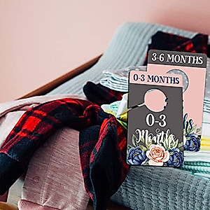 Hanger Dividers-Baby Closet Size Dividers - Baby Closet Dividers, Baby Clothing Size Age Dividers -Baby Closet Organizer For Nursery Organization, Newborn Essentials, Nursery Closet Dividers.