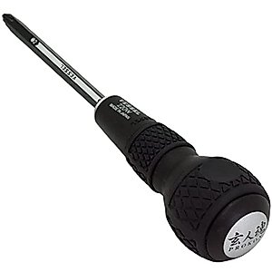 VESSEL BALL GRIP 1/4" Hex. Bit Interchangeable Screwdriver (Bit 3PC. (+1, 3 / +2, -6 / PZ2, PZ3) SET. 220W3J1)