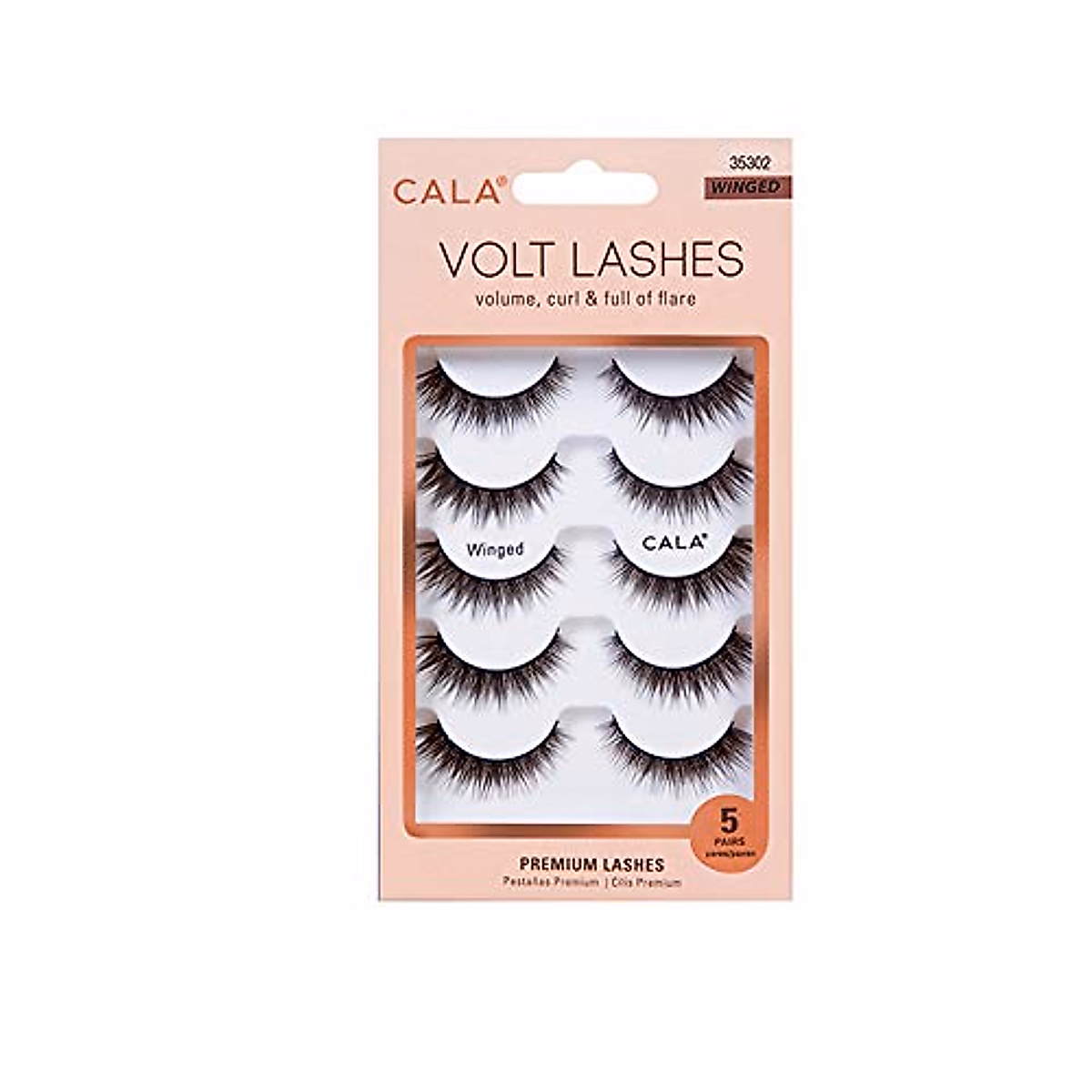 Light So Shine Volt Lashes volume, curl & full of flare 5 pairs (Winged)