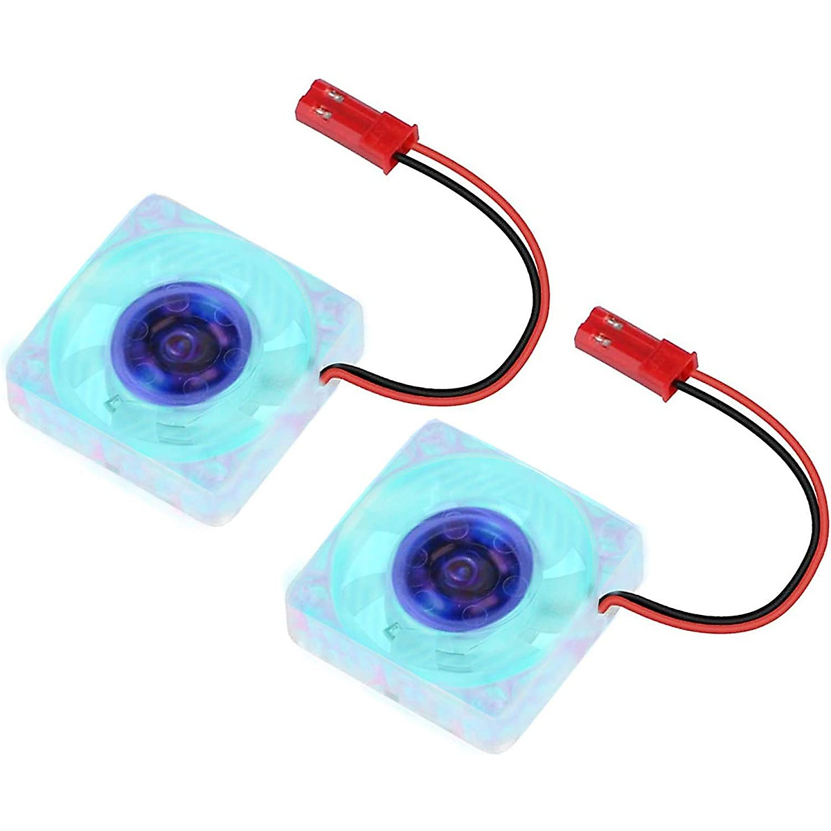 2/4pcs Raspberry Pi 4 Fan Raspberry Pi Cooling Fan Brushless CPU Quiet LED Cooling Compatible with Raspberry Pi 4/Pi 3/3B+/4B/Pi Zero w (2)