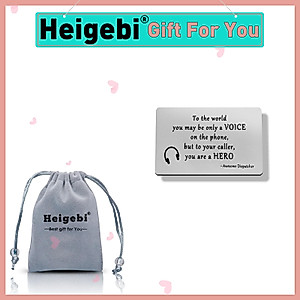 Dispatcher Gift EMT Emergency Dispatcher Engraved Wallet Insert 911 Operator Gift or Her Him Appreciation Wallet Card Thank You Gift for Awesome Dispatcher Birthday Dispatcher Retirement Gift