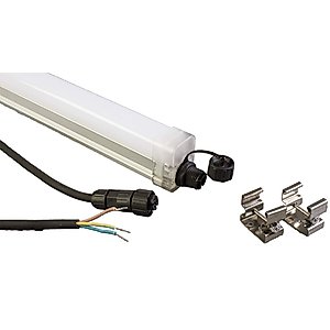 4FT LED Shop Light Outdoor Canopy Light Tube Waterproof 30w TRIPROOF for Walk in Cooler Indoor Outdoor Parking LOT Car WASH Clean Room