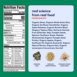 Cerebelly Toddler Snack Bars – Organic Apple Kale Smart Bars (Pack of 5), Healthy Snack Bars for Kids - 16 Brain-supporting Nutrients