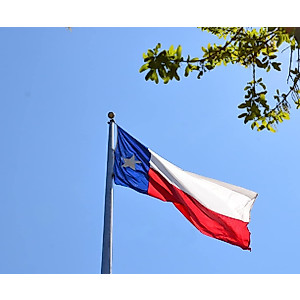 Texas State Flag 3x5FT, Embroidered Stars Sewn Stripes Premium Texas Flag Outdoors Indoors 210D Heavy Duty Oxford Nylon Flag With Brass Grommmets