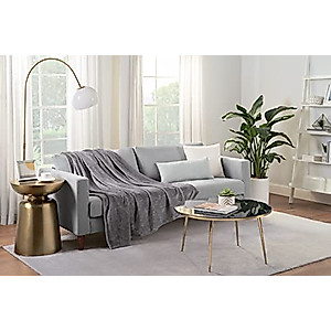 SERTA Cozy Plush Thick Fuzzy Super Soft Lightweight Throw Blanket for Bed, Couch, or Travel, Small (30 in x 40 in), Grey