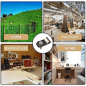 Wire Fence Clips 100 Pcs Fence Wire Clamps Stainless Steel Fencing Mounting Clips with 100 Pcs Stainless Steel Screws for 12-16 Gauge Welded Wire to Wood, Metal or Vinyl Fence (100 PCS)