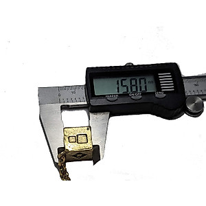 Smuggler's Dice Accurate Antique Weathered Gold Plated Solo Dice (Large)