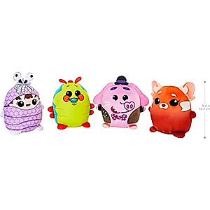 Mattel Disney100 Pixar Pals Cuutopia Plush Toys 4-Pack, Collectible Set of 4 Soft 5-Inch Pillow Dolls Inspired by Fan-Favorite Movie Characters
