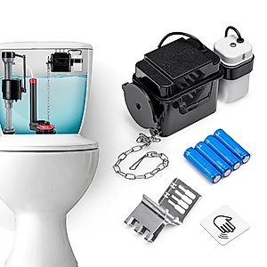 Automatic Touchless Toilet Flusher, Sensor-Activated Flush Kit – Easy Install, 1 Year Warranty