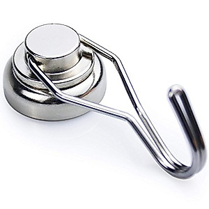 LOVIMAG Swivel Swing Strong Magnetic Hooks, 60LBS Magnetic Hooks Heavy Duty for Cruise, Home, Kitchen, Workplace, Office and Garage, 67.5mm(2.66in) in Length - Pack of 8