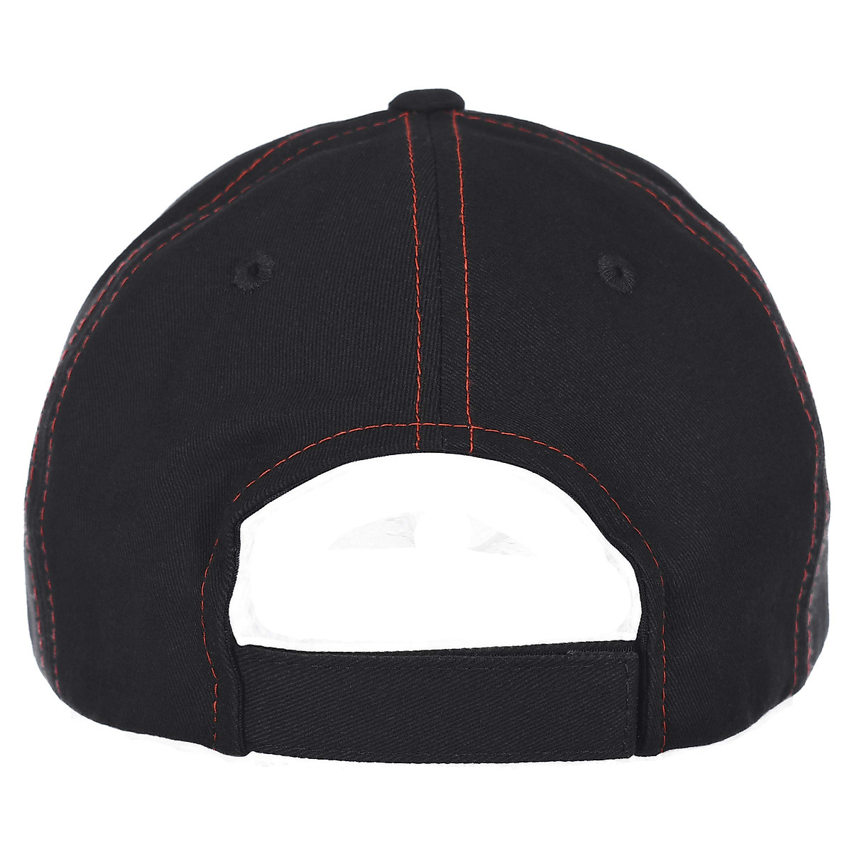 Checkered Flag Men's Adjustable Charcoal Gray & Black Hat