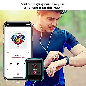 Fitpolo Smart Watch for Android and iOS Phones IP68 Swimming Waterproof Fitness Tracker Fitness Watch Heart Rate Monitor Smart Watches for Men Women (Green)