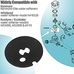 Water Softener Venturi Gasket, Compatible with Kenmore, Kenmore Elite & Ecodyne, Whirlpool, Kenmore Water Softener Parts Replacement, Part Number 7204362（6 PACK)