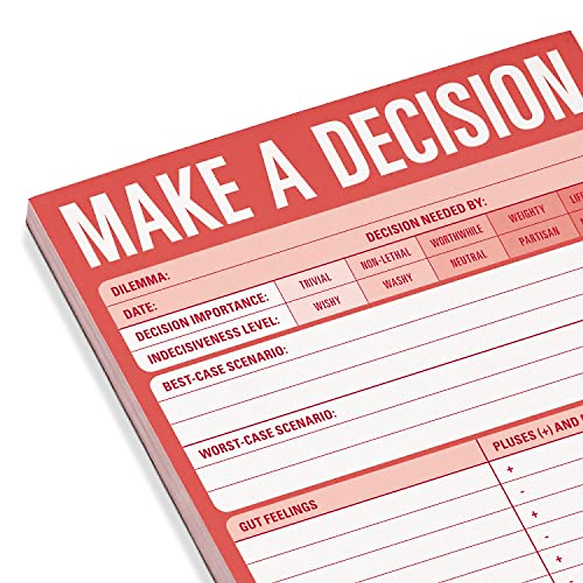 Knock Knock Make a Decision Pad