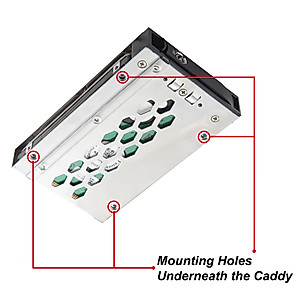 Syba 4 Bay 2.5” SATA Hard Drive Mobile Rack Mount for 5.25" Drive Bays, for HDD SSD SY-MRA25038