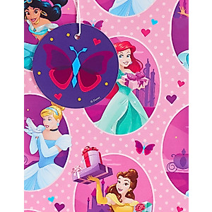 Disney Princess Wrapping Paper - Girls Wrapping Paper - Kids Wrapping Paper, Multicolor