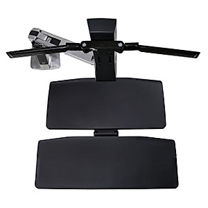 Ergotron – Dual Monitor Double Hinged Bow – Add-on for WorkFit Monitor Kits