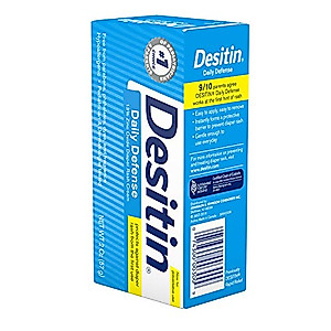 Desitin Daily Defense Baby Diaper Rash Cream with Zinc Oxide to Treat, Relieve & Prevent diaper rash, Hypoallergenic, Dye-, Phthalate- & Paraben-Free, Travel Size, 2 oz (Pack of 6)