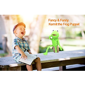 illuOKey Kermit The Frog Puppet, The Muppets Movie Soft Stuffed Plush Toy, 20 inches