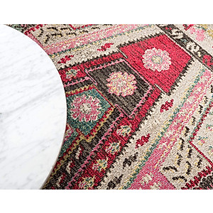 Unique Loom Sedona Collection Southwestern, Geometric, Border, Over-Dyed, Modern, Tribal, Abstract Area Rug, 9 ft x 12 ft, Multi/Beige