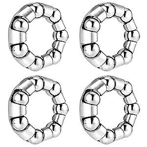 Jaceyon Bicycle Bearing 3/16" x 7 Bike Wheel Bearings Retainer, Replacement Bike Parts 4Pcs Repair Accessories for Bike Front Rear Axle