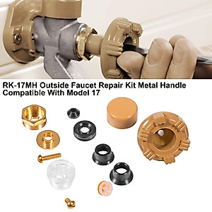 yourour RK-17MH Repair Kit Metal Handle,Outside Faucet,Compatible with Woodford Model 17