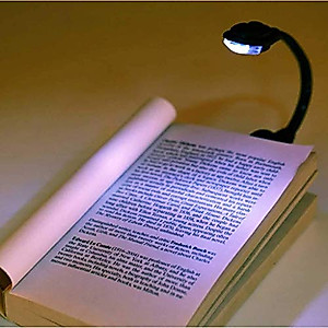Reading Lamp LED Reading Light USB Work Light Can Be 360 ​​Degree Curved Eye Reading Lamp Small Table Lamp Night Light Clip on for Desk Bed Headboard (Black) Eye-Caring Table Lamps