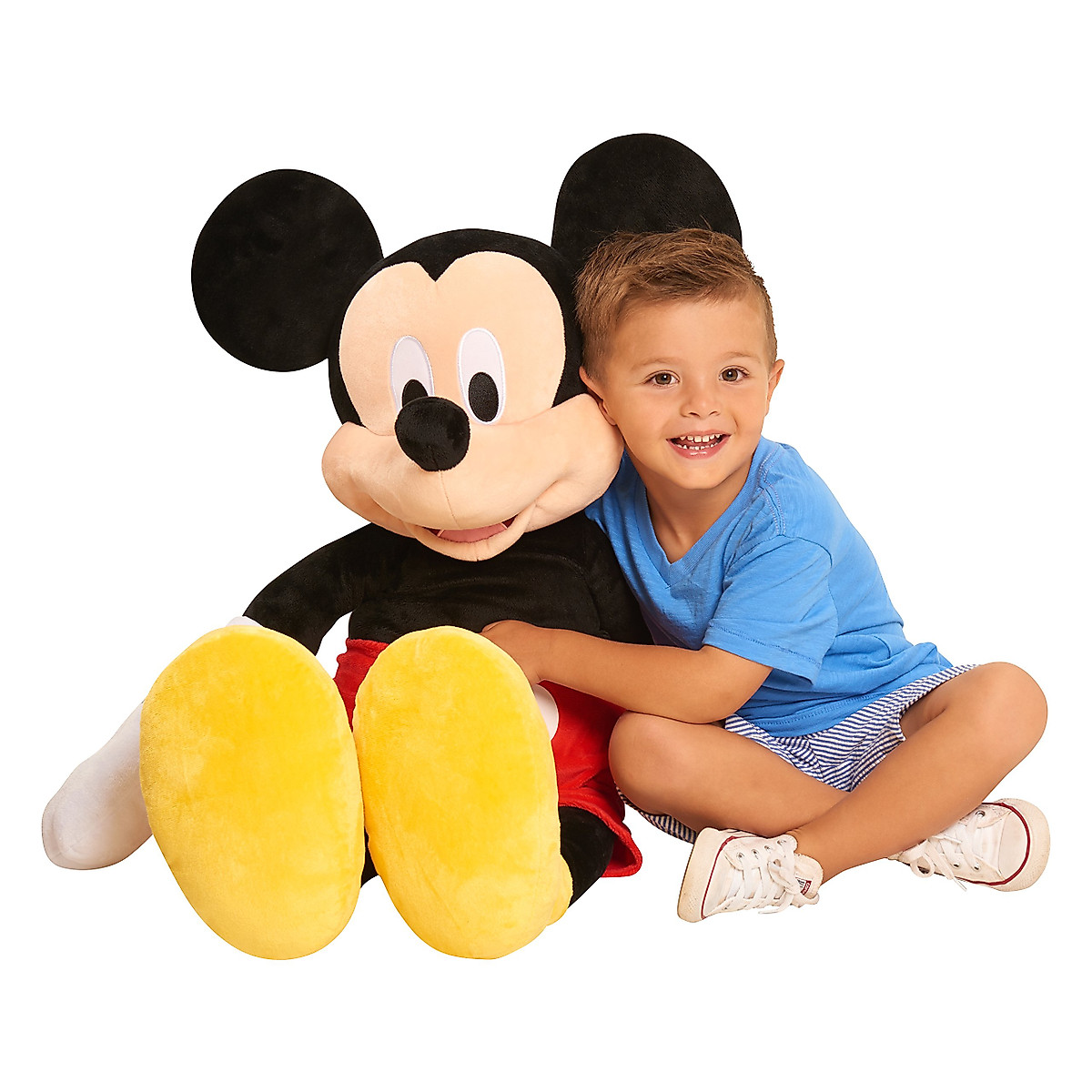 Disney Junior Mickey Mouse 40 Inch Giant Plush Mickey Mouse Stuffed Animal for Kids, Kids Toys for Ages 2 Up by Just Play