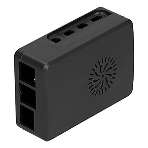 Raspberry Pi Case, Pi 4 Raspberry Pi 4B for Protecting for Raspberry Pi 4B for Imple Removable Top Cover for Electrical Auxiliary Materials(Black)