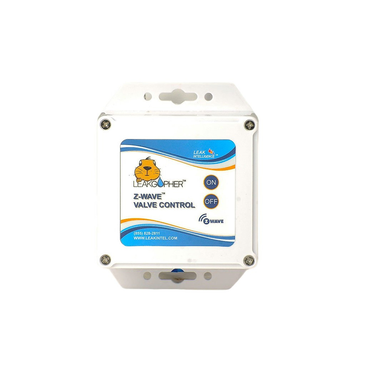 Z-Wave 3/4" Valve Water Control Valve by Leak Intel, Z-Wave Plus, NSF Certified, USA MADE, 10 Year Manufacturer's Warranty