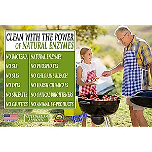 Absolutely Clean IT JUST WORKS as Grill Cleaner Spray! - Professional Strength, Natural Enzyme Formula - Fast Acting, Fume Free - USA Made (16oz Spray Bottle)