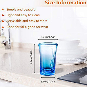 Generic 12 Pack heavy base Acrylic Plastic Shot Glasses, Unbreakable shot glass Perfect for Shot Dspenser, Bars, Parties, All Liquor, Cocktails & Family Game Night, (Capacity 1.2 oz Clear 12 Pack)