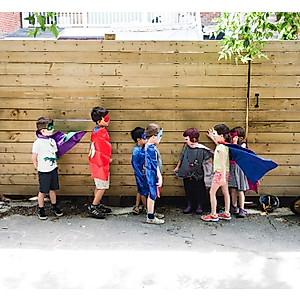 Kids Superhero Capes Set Costume with Wristbands Toys for Birthday Party Christmas Gift (8PCS Kids Superhero Capes)