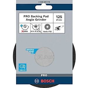 Bosch X-LOCK 2608601716 Rubber Pad (4.9 inches (125 mm) Diameter, Hard)