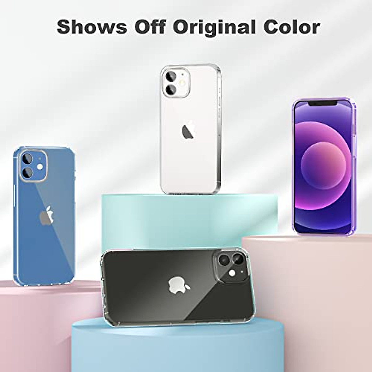 JJGoo Compatible with iPhone 12 Case & 12 Pro Case Clear Soft Transparent Shockproof Protective Slim Thin Bumper Phone Cover for 12 and 12 Pro - 6.1 inch