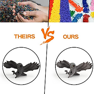 WONWONTOYS Forest Wildlife Bird Toy Set Eagle Owl Bald Eagle Table Decorations Christmas Scene Decoration Cake Decoration Children's Cognitive Toys for Boys Girls