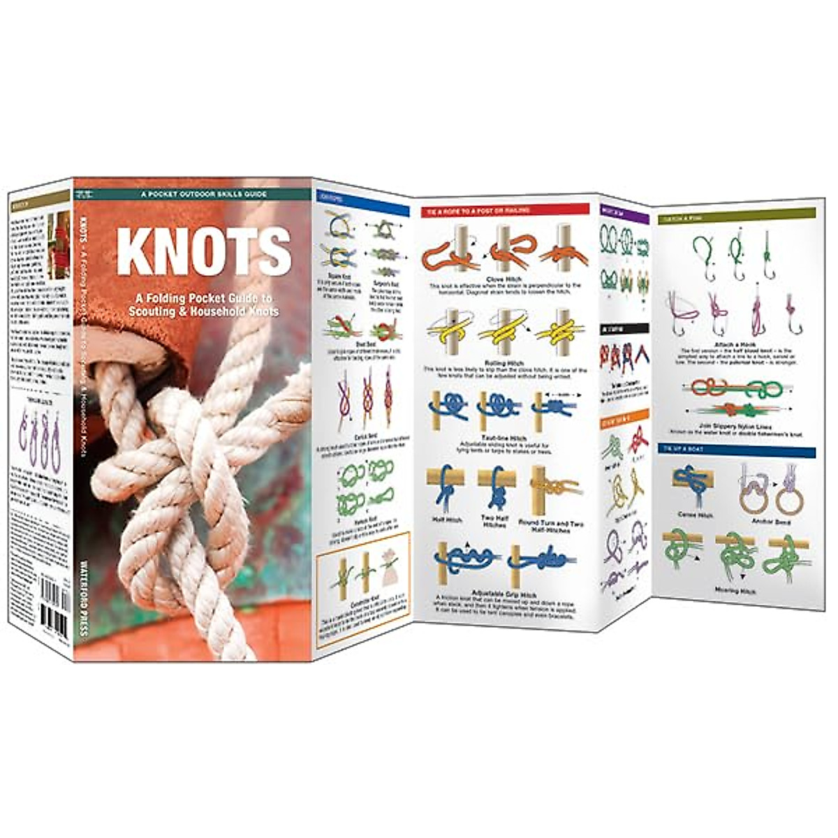 Knots: A Folding Pocket Guide to Scouting & Household Knots (Outdoor Recreation and Survival)